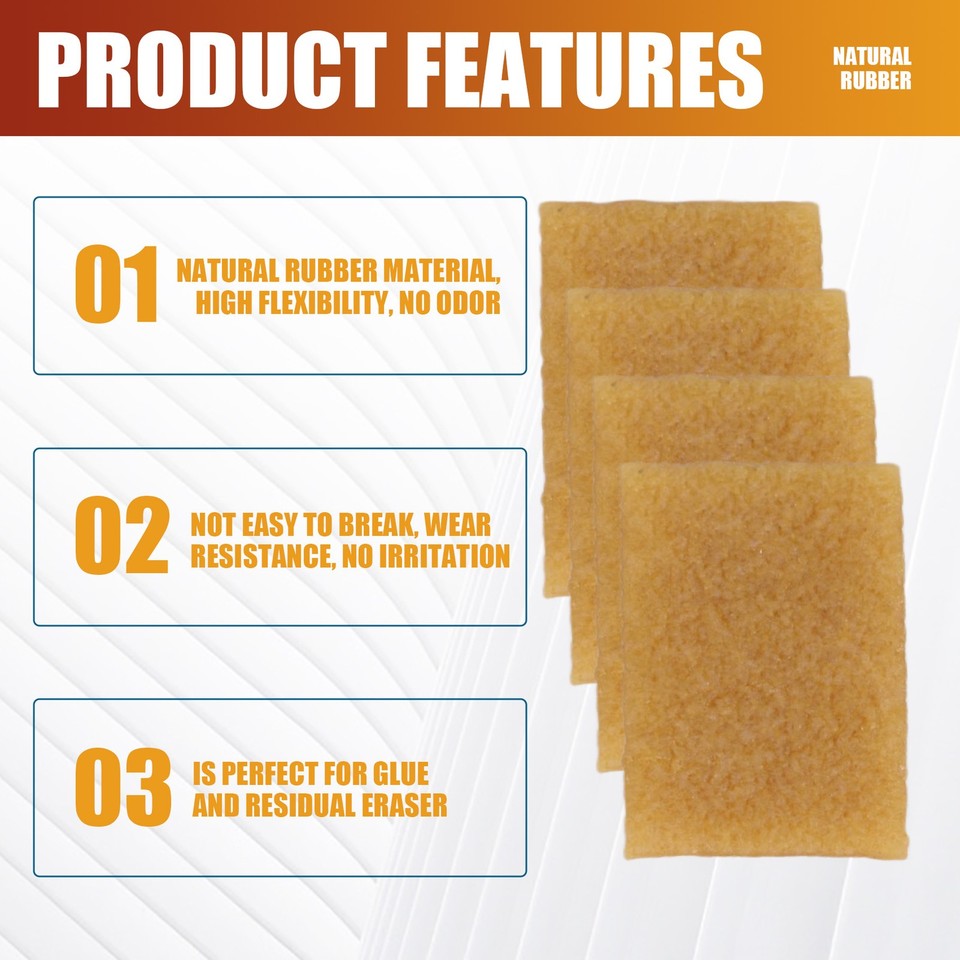 1X(6PCS Rubber Cement Eraser, Glue Runner Eraser, Glue Residue Pick ...