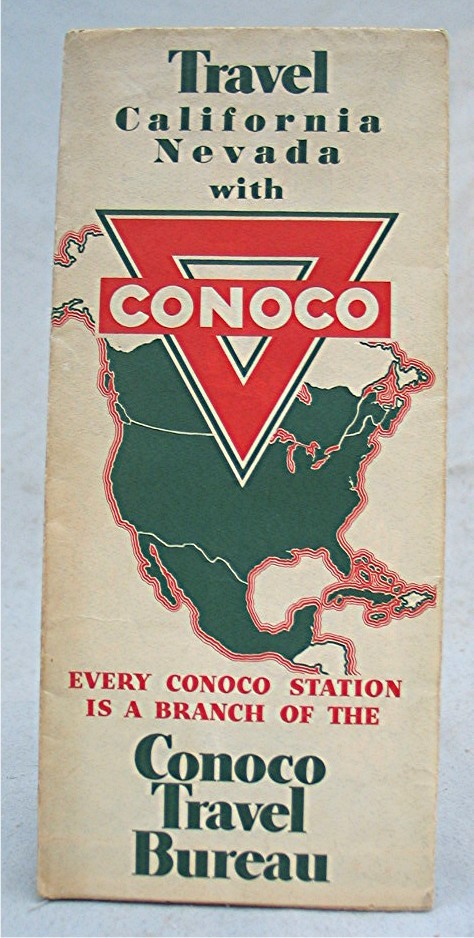 Vintage CONOCO map of California & Nevada | eBay