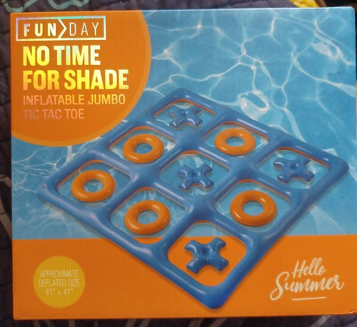 Inflatable Tic Tac Toe Floating Pool Game Summertime Fun! NO TIME FOR ...