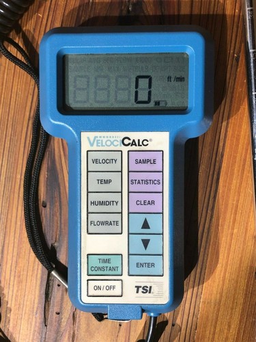 TSI Velocicalc Air Velocity Meter Model 8345 W/ Articulating Probe 8345 ...