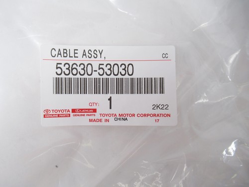 Genuine OEM Toyota Lexus 53630-53030 Hood Lock Release Cable 2006-15 ...