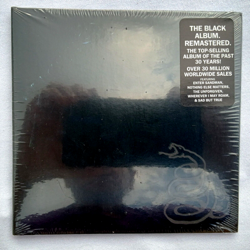 METALLICA Black Album 2017 Remastered Factory Sealed Digipak Hyper ...