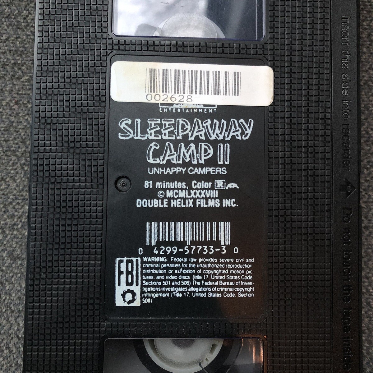 Sleepaway Camp 2 Vhs