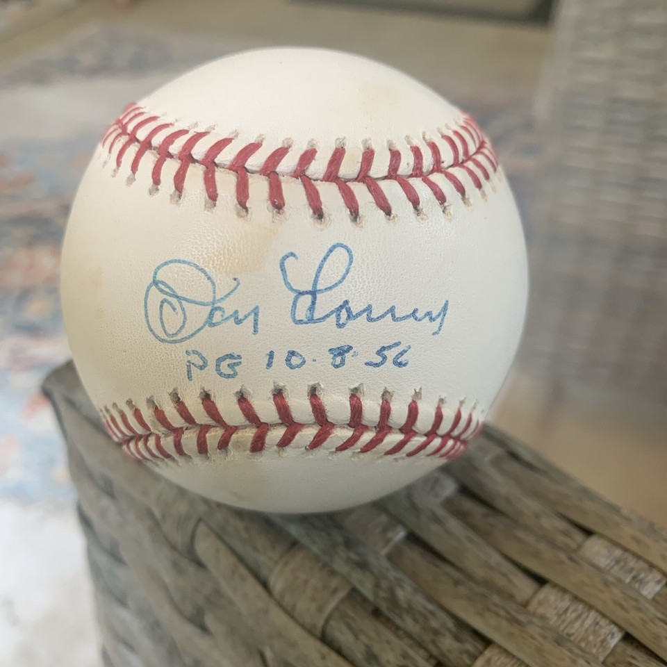 Don Larsen Signed/ Autographed MLB Baseball Inscribed “PG 10-8-56 ...