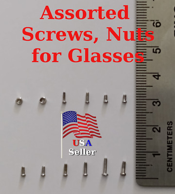 2x Assorted Screws nuts eyeglass repair glasses spectacles replacement ...