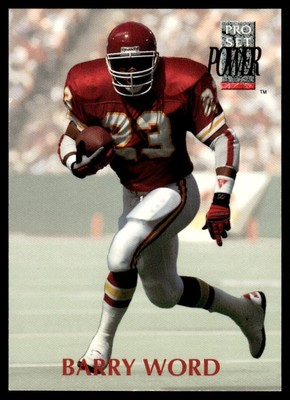 1992 Pro Set Power Barry Word Kansas City Chiefs #123 | eBay