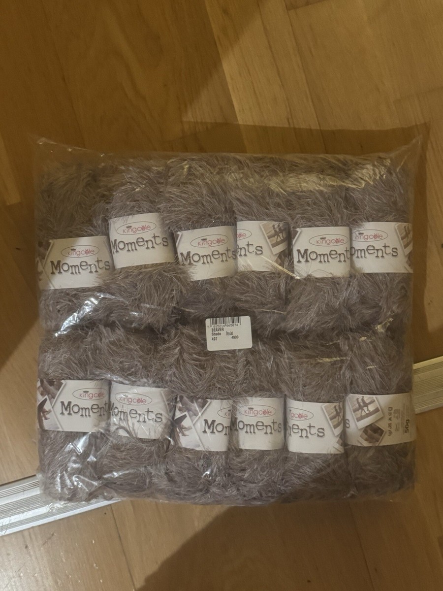Ball Silver Eyelash Wools And Yarns KING COLE MOMENTS DK Yarn – 50g ...