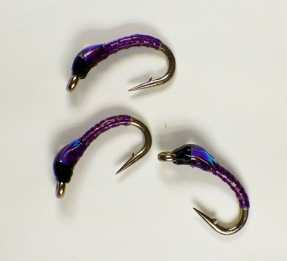 Guide Flies Purple Pounder Flash Back Nymphs - Premium Trout Fly ...