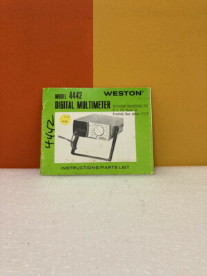 Manuals & Books - Weston Model