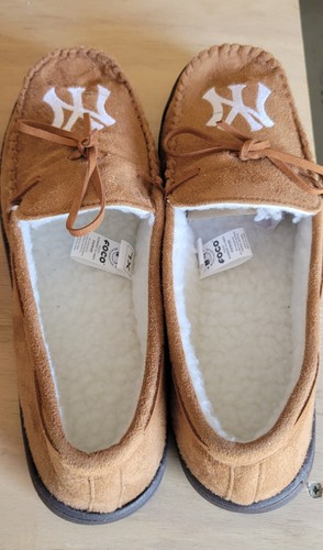 NEW YORK YANKEES Moccasin FOCO Brown MLB Loafer Slippers Shoes (Men's ...