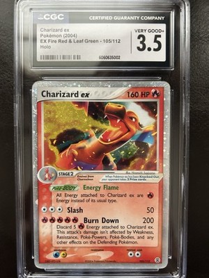 Charizard ex 105/112 FireRed & LeafGreen Holo 2004 CGC 3.5 Very Good | eBay