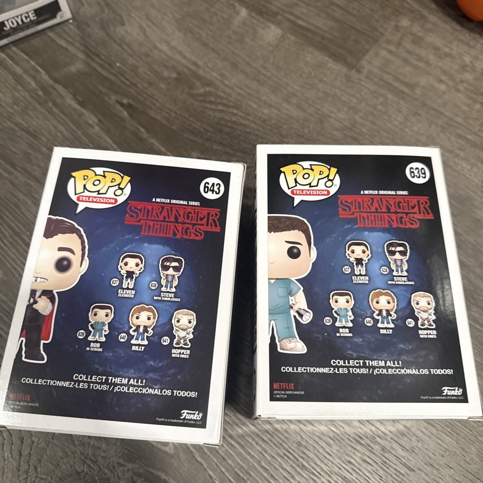 Funko Pop! Stranger Things Bob Newby #639, #643 vampire bob vaulted ...
