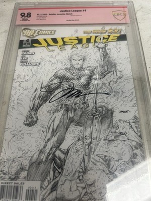 Justice league #4 2012 Darkside appearance signed by Jim Lee 9.8 CBCS ...