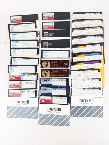 Vintage Lot of 30 IBM PC Recorded Software 5 1/4" Floppy Disks ...