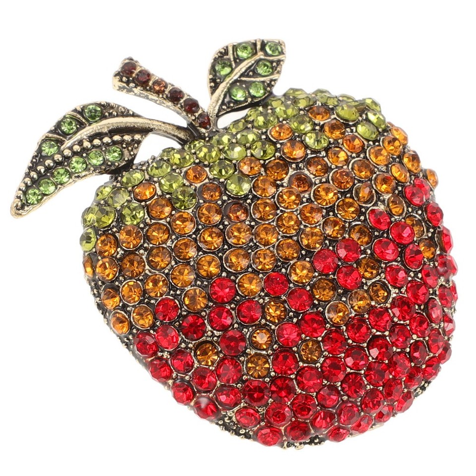 Apple Lapel Pin for Women Cute Red Apple Brooch for Girls Jewelry ...