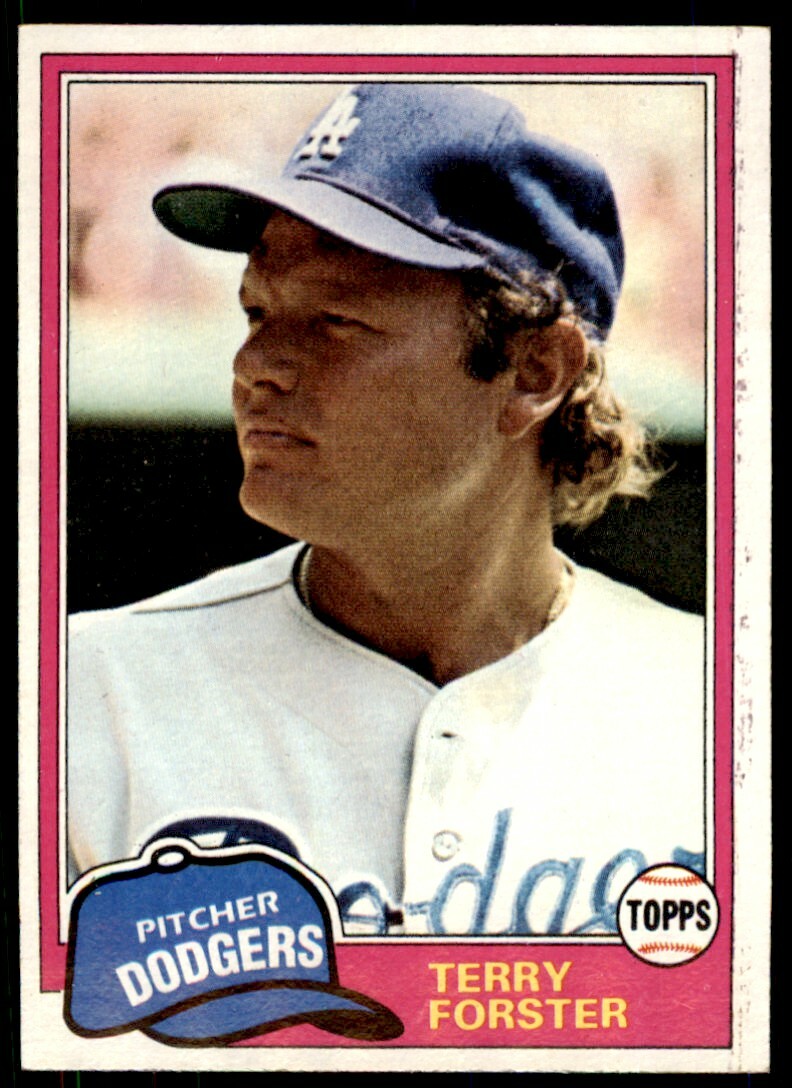 1981 TOPPS TERRY FORSTER . LOS ANGELES DODGERS #104 | eBay