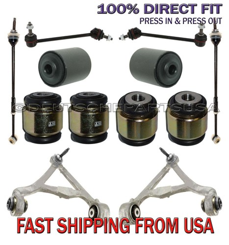 JAGUAR S-TYPE REAR CONTROL ARMS BALL JOINT TIE ROD HYDRABUSHES ...