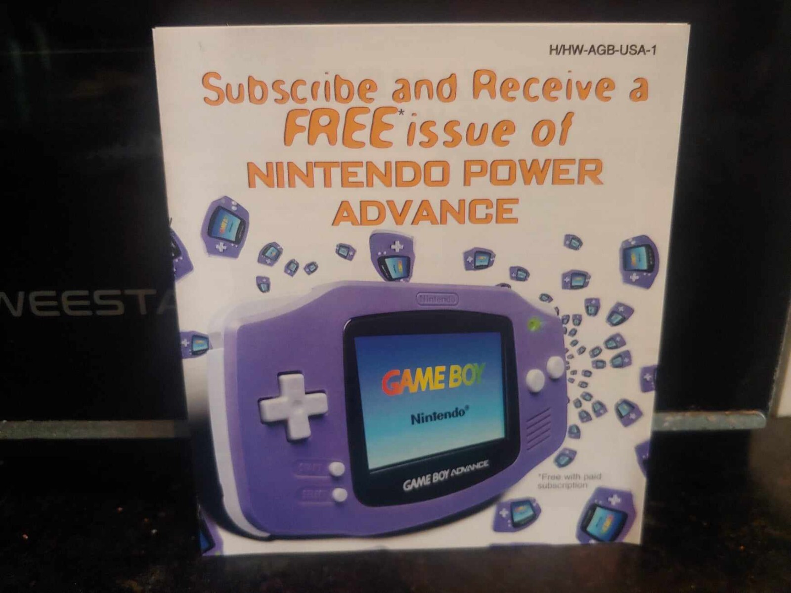 Game Boy Advance GBA Nintendo Power Fold-Out Subscription Insert H/HW ...