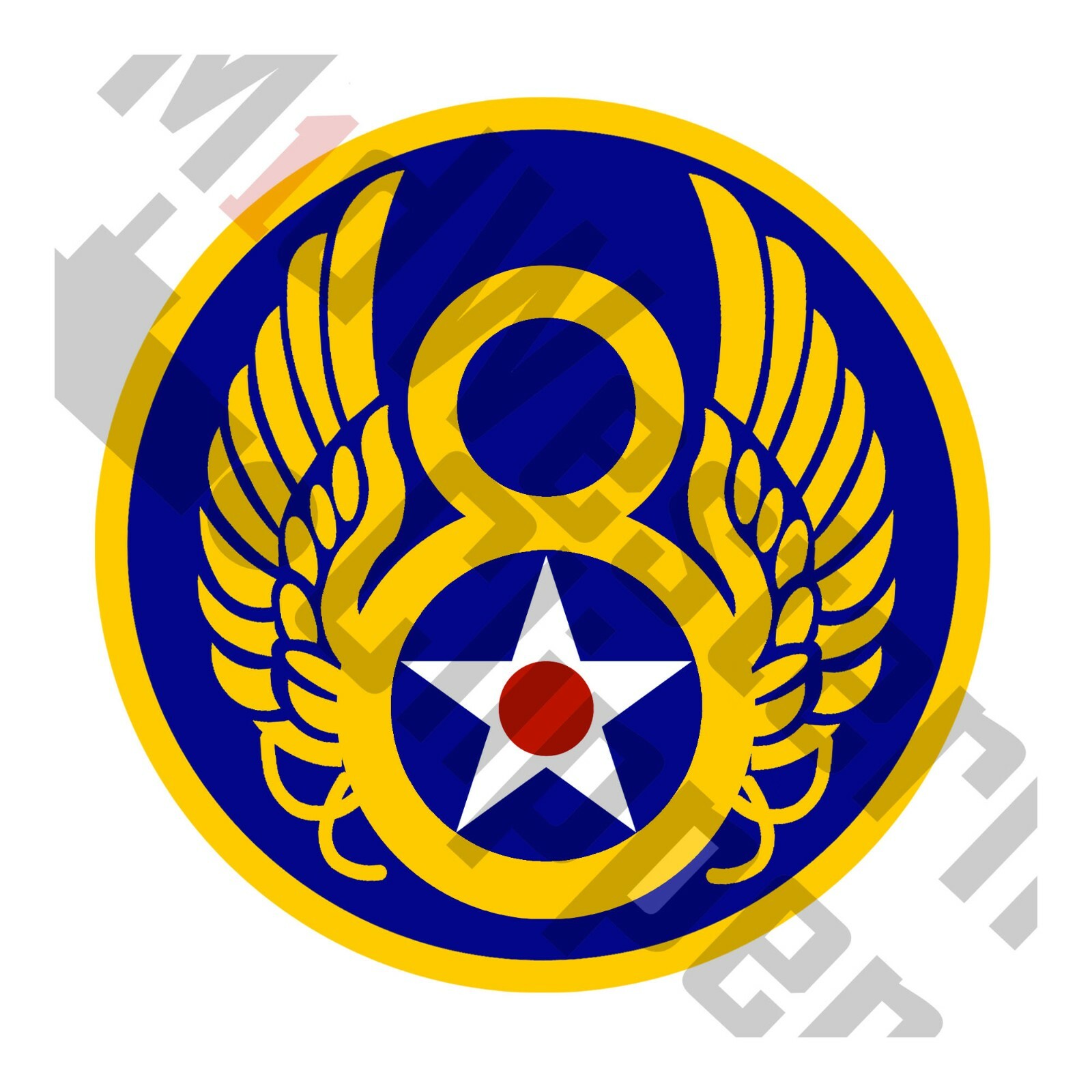 8, 8th Air Force patch decals 2x1"+2"+3"+4" stickers. USAAF USAF WWII ...