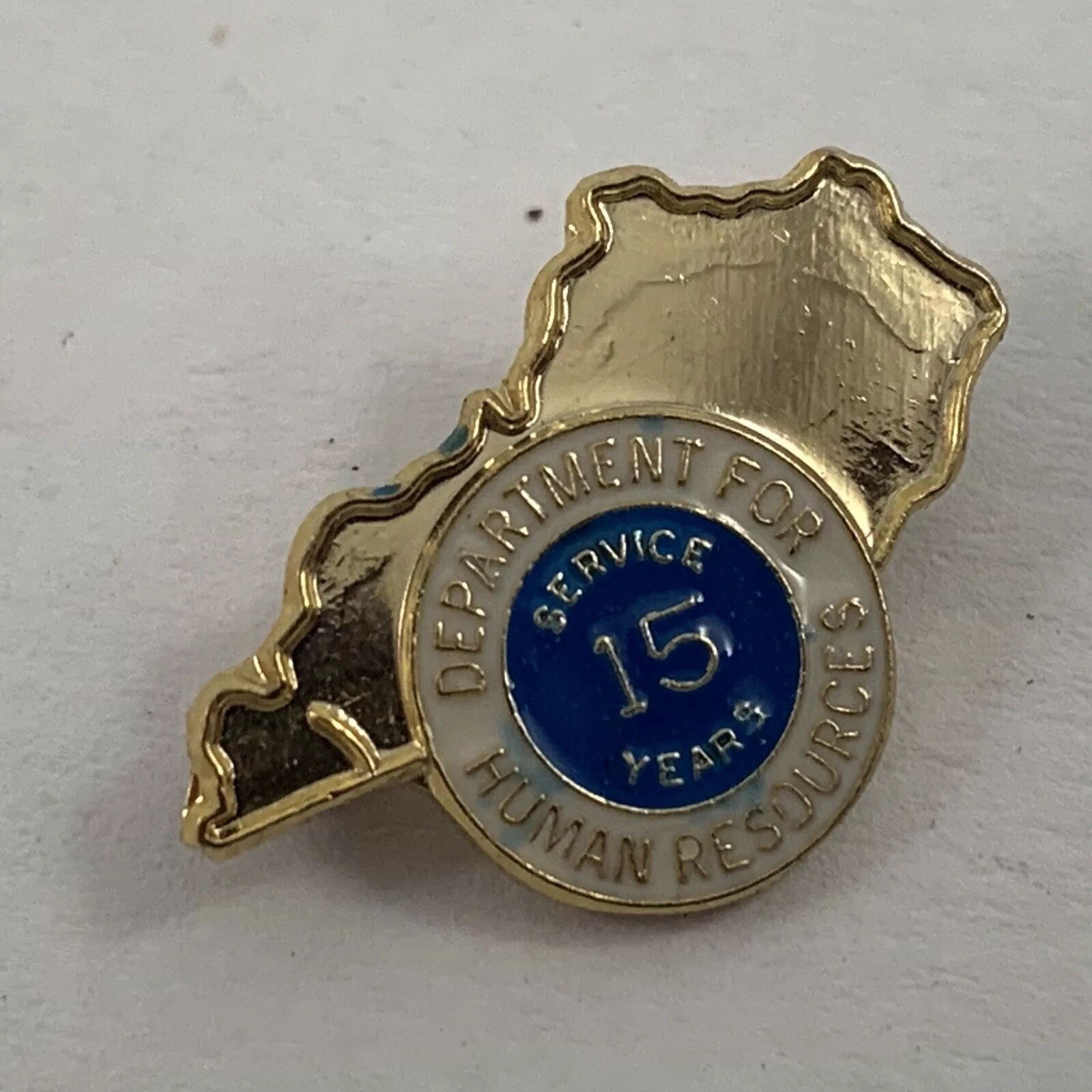 Vintage Gold Filled 15 Year Service Pin Kentucky Department For Human ...