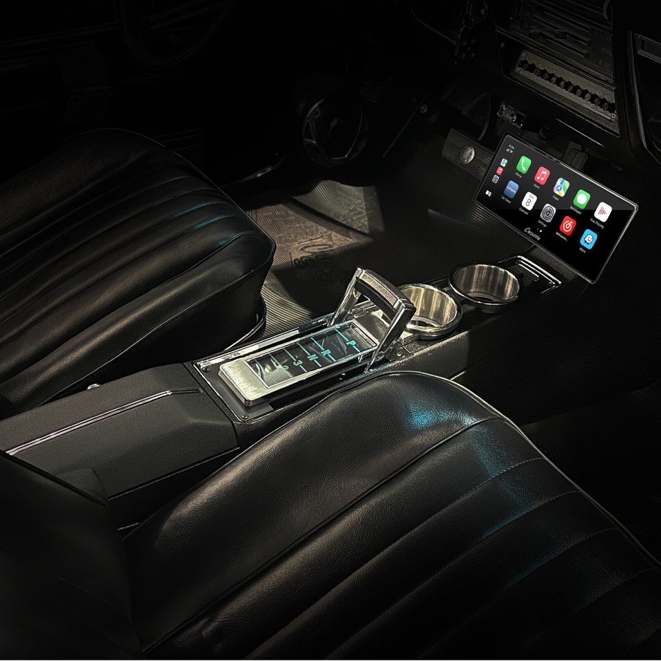Center Console w/ Multimedia Screen for 1968-1972 Chevelle (Blue LED ...