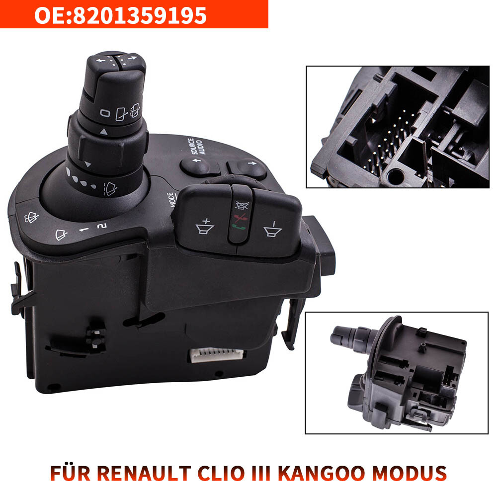 WIPER SWITCH STALK STEERING 7701068114 FOR RENAULT CLIO MK3 2005-2012 ...