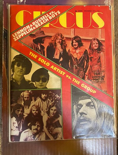 Circus Magazine December 1971 John Lennon & Yoko Ono, Led Zeppelin | eBay