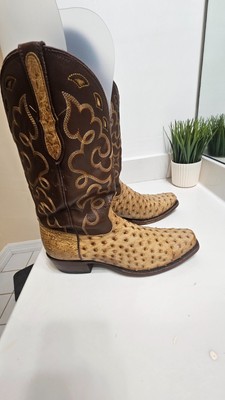 Rujo The Gavin - Honeycomb - Western Cowboy Boots Genuine Ostrich Men’s ...