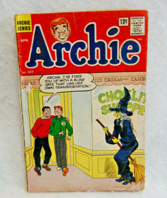 Archie #127 Witch Cover April 1962 Archie Series 12 Cent Comic Book ...