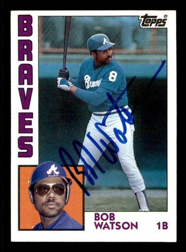 1984 Topps Baseball #739 Bob Watson Signed Autograph (No COA) *e1 | eBay