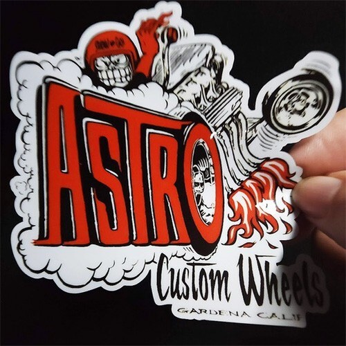 Astro Custom Wheels Vintage Style DECAL, Vinyl STICKER, racing, hot rod ...