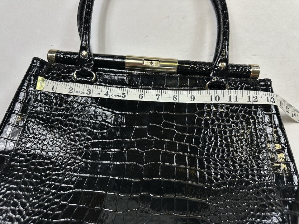 Read! KATE SPADE Constance Knightsbridge Black Croc Embossed Large ...
