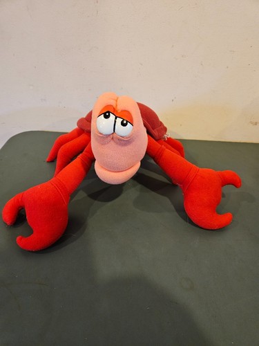 RARE DISNEY WORLD THE LITTLE MERMAID SEBASTIAN CRAB PLUSH DISNEYLAND ...