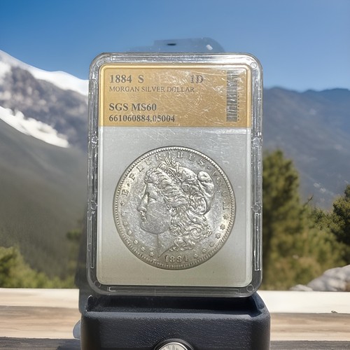 1884 S Morgan Silver Dollar “SGS UNCIRCULATED Condition” Super Nice ...