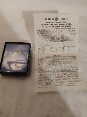 GR General Electric VR Variable Reluctance nos mono stylus In Box | eBay