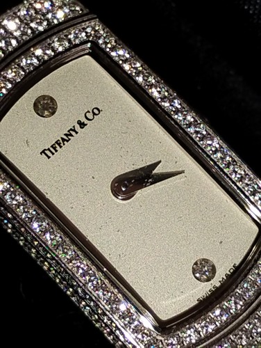 TIFFANY & CO VINTAGE 18K WHITE GOLD & DIAMOND COCKTAIL WATCH | eBay