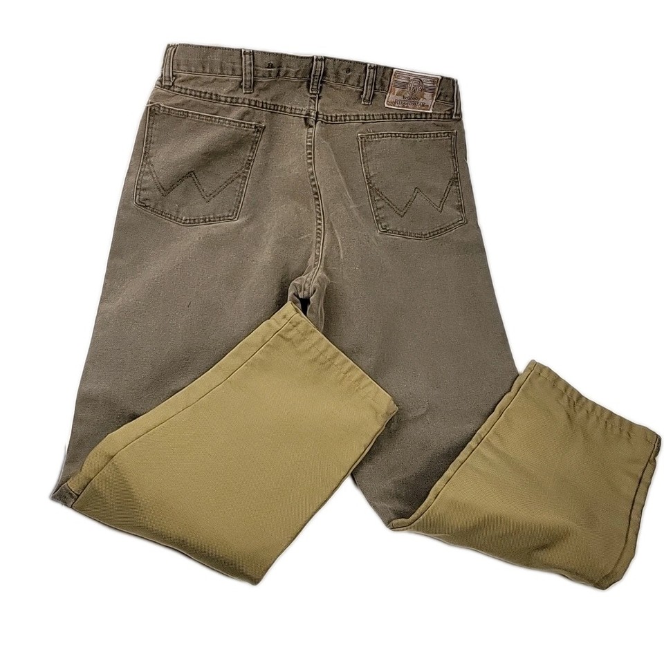 Vintage Wrangler Rugged Wear Tan Brush Field Pants 33145NB Made in USA ...