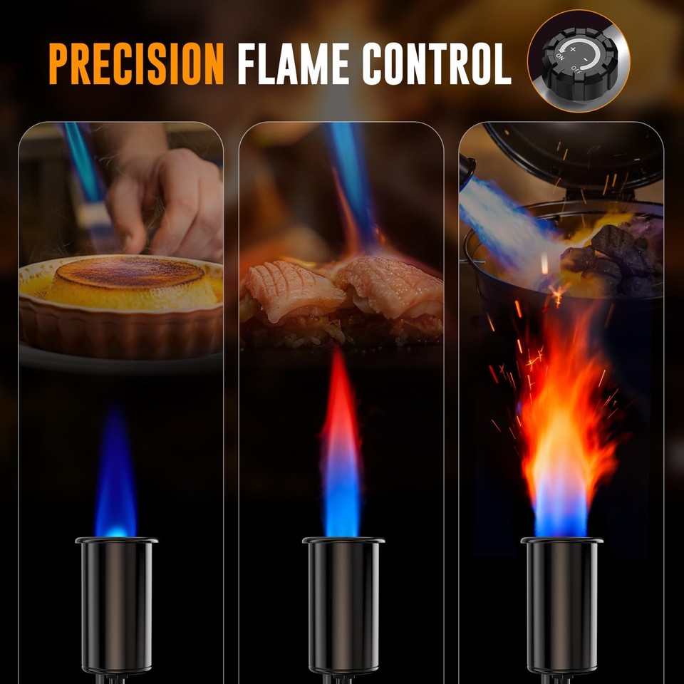 Propane Torch Gun with One-Touch Max Fire – Heavy-Duty Flame Thrower ...
