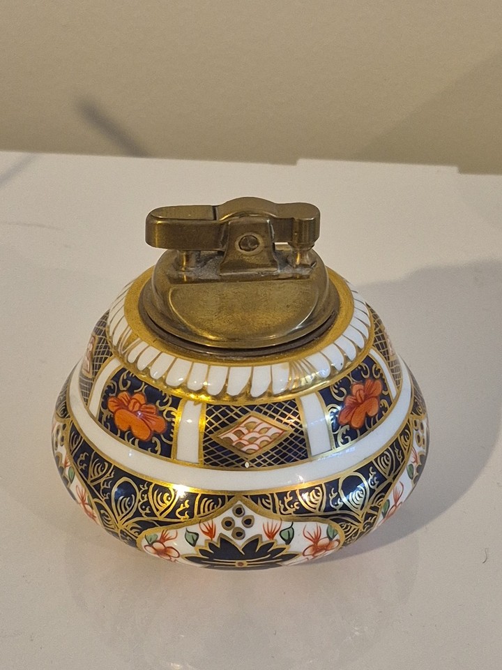 Royal Crown Derby Imari Pattern Cigarette Lighter English Bone China ...