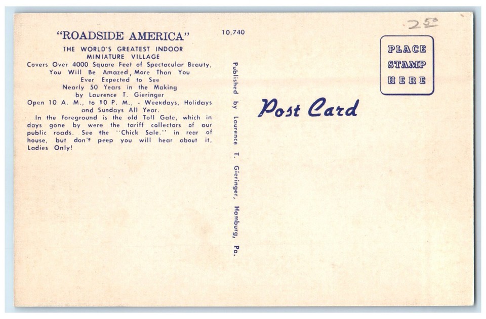 c1940s Horse Carriage, Old Toll Gate, Roadside America Hamburg PA ...