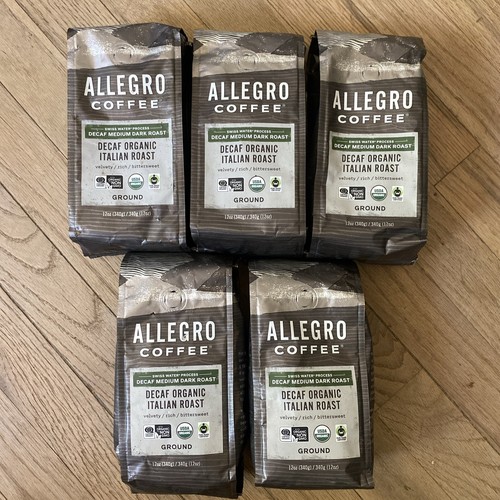 5 New Allegro Coffee - Decaf Organic Espresso Bel Canto Whole Bean 12 ...
