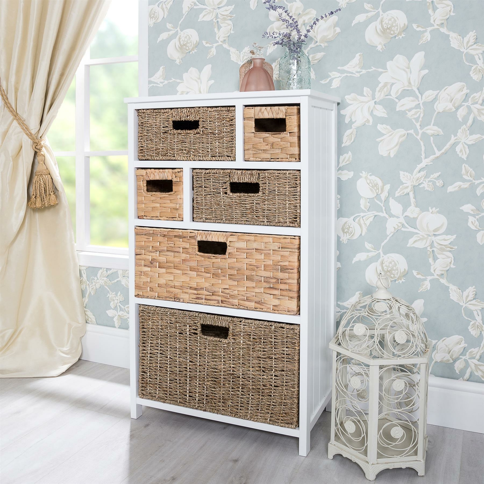 Basket Storage Unit Large Chest of Drawers Bathroom Hallway Tetbury ...