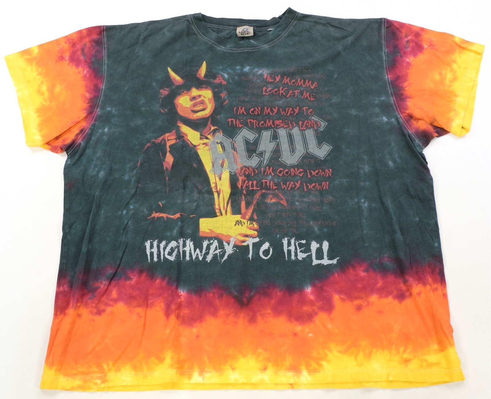 Rare Vintage LIQUID BLUE AC/DC Highway to Hell Tie Dy… - Gem