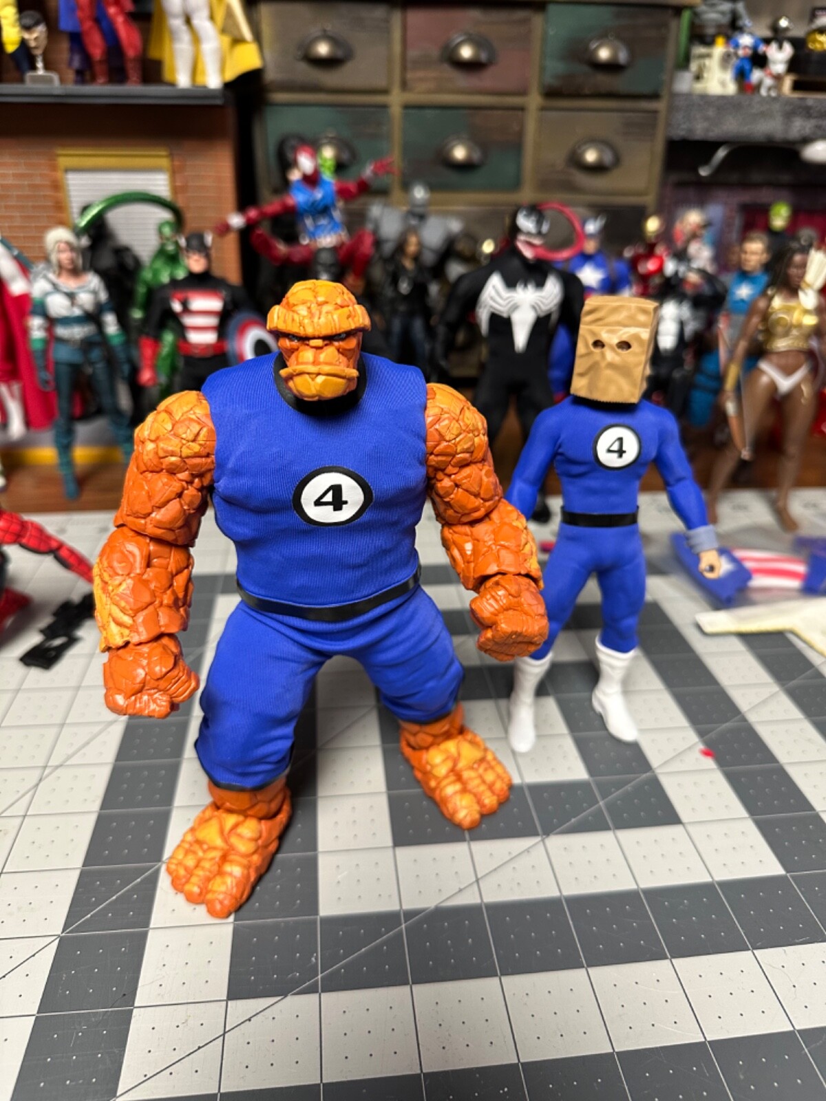 Mezco ,marvel legends fantastic four thing suit | eBay