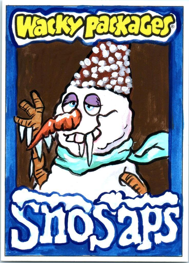 2024 WACKY PACKAGES ANS ARTIST SKETCH CARD SNO SNAPS by Kimber Grobman ...