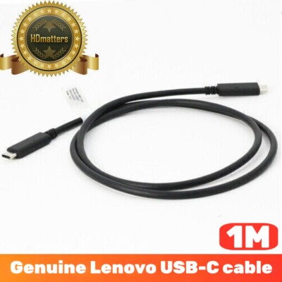 Genuine Lenovo USB-C Cable USB-C Male to Male 1M 3ft 03x7451 sc10q89610 ...
