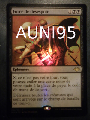 mtg magic force of despair FOIL FRENCH vf fr force de désespoir modern ...