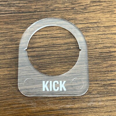 White Letter Plastic KICK Button Art ARCADE VIDEO GAME PART | eBay