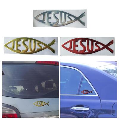 3D Truck Car Jesus Fish Symbol Metal CHRome Decal Emblem | eBay Australia