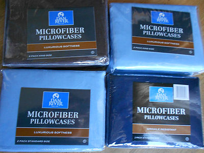 'DAN RIVER' MICROFIBER PILLOW CASES (2 Pillow Cases in 1 Pack) | eBay